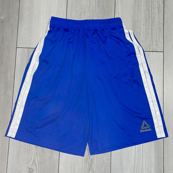 Reebok | Shorts | Reebok Speedwick Royal Blue White Stripe Mens ...